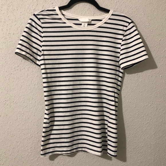 H&M | Tops | Hm Striped T Shirt | Poshmark